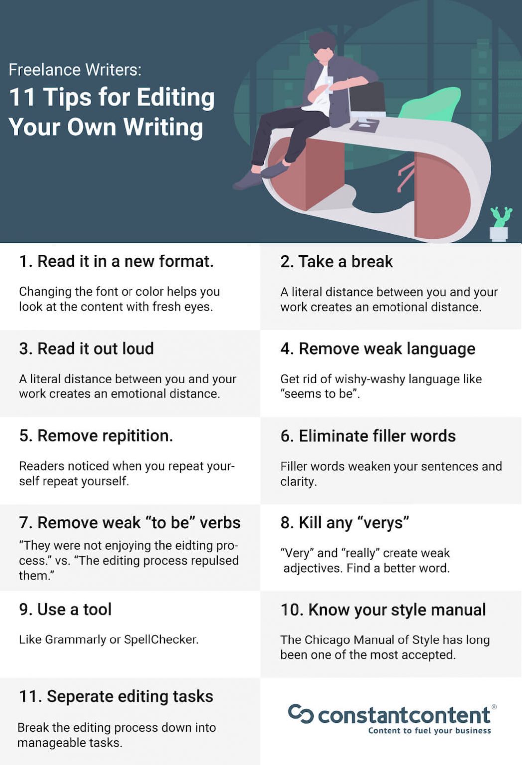 11 Tips for Editing Your Own Writing (Plus a Checklist) - Constant Content